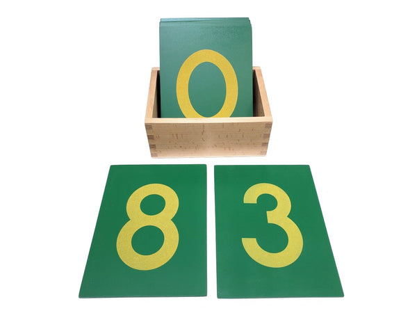 Montessori Material Sandpaper Numbers/Numerals – Pink Montessori