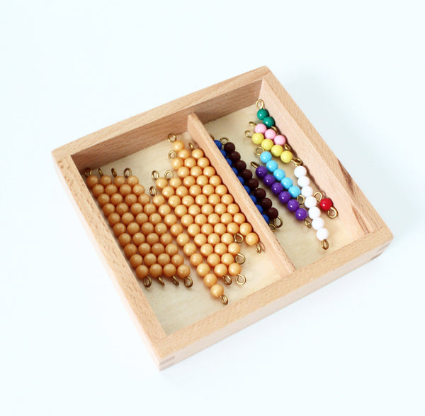 Montessori Material Bead Bars for Teen Board with Box – Pink Montessori