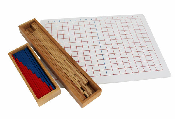 Montessori Material Subtraction Strip Board – Pink Montessori