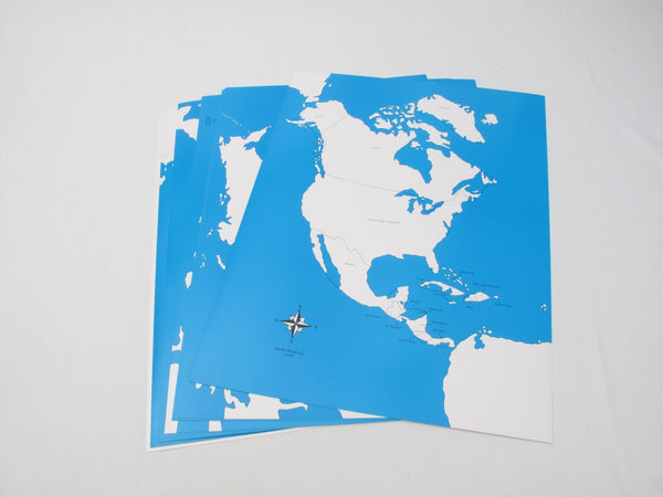 Montessori Material Small Control Map - Labeled for Board maps – Pink ...