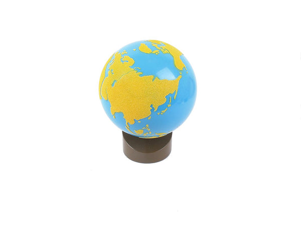 Montessori Material Globe of Land And Water - The Sandpaper Globe ...