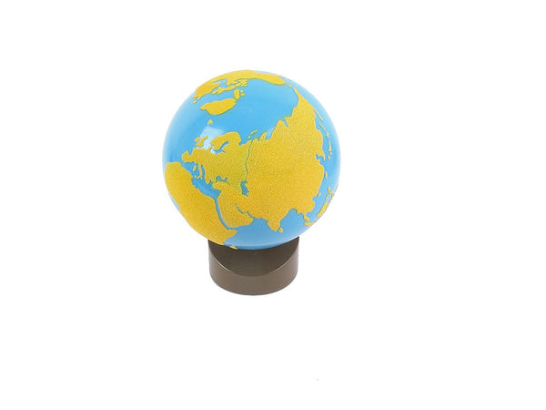 Montessori Material Globe of Land And Water - The Sandpaper Globe ...