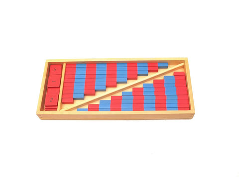Montessori Material Small Numerical Rods with Number Tiles – Pink ...