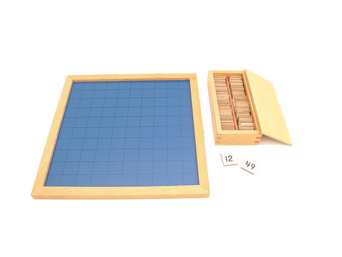 Montessori Material Hundred Board – Pink Montessori