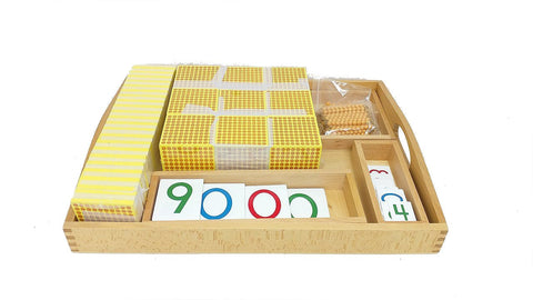 Montessori Decimal System Combination - Bead Materials w/ Number Cards ...