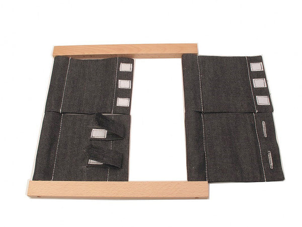 Premium Velcro Dressing Frame – Pink Montessori