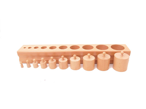 PinkMontessori Montessori materials Premium Knobbed Cylinder Blocks ...