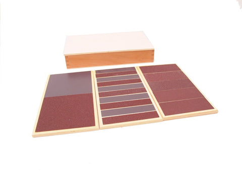 PinkMontessori Montessori materials -Rough & Smooth Boards with Box ...
