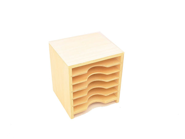 PinkMontessori Cabinet for Geometric Forms & Leaf Cards (6 Shelves ...