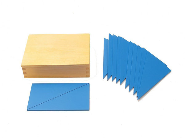 PinkMontessori affordable Montessori materials - Box of Blue Triangles ...